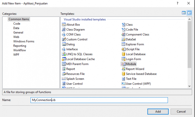 (Tutorial 2) Membuat Koneksi Database Access ke Aplikasi Visual Studio yang Dibangun - Tempat ...